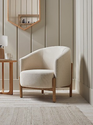 Ana Oversized Armchair French Stripe
