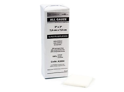 AMD Medicom Ritmed All Gauze Sponges, Sterile, 4" x 4" A4412