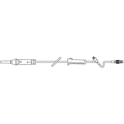 Baxter Solution Set, Non Vented, Clearlink Luer Activated Valve, 76" 2C8401