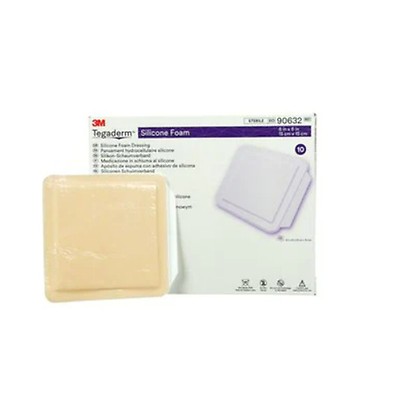 3M Tegaderm Silicone Foam Dressing, Non Bordered 90631