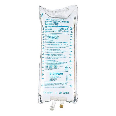 B Braun Dextrose and Sodium Chloride Injection L6161