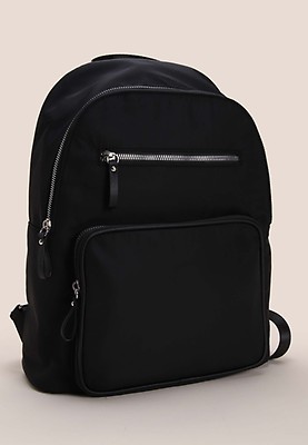 Womens Black Carry On Rucksack Peacocks