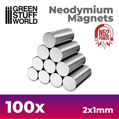 Neodymium Magnets 3x2mm 100 units N52 GSW 9264