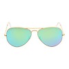 Ray-Ban Ray-Ban Aviator Gold Metal Frame Blue Mirror Crystal Lens 55mm ...