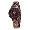 Fossil Jacqueline Silver Dial Navy Leather Quartz Ladies Watch ES3843 ...