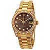 Rolex Pre-owned Datejust Champagne Dial President Bracelet Ladies Watch ...
