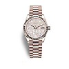 Rolex Datejust 31 Automatic Mother of Pearl Butterfly Diamond Pave Dial ...