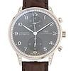 IWC Grande Complication Silver Dial Black Leather Automatic Men's Watch ...