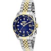 Invicta Pro Diver Black Dial 18kt Gold Ion-plated Ladies Watch 14986 ...