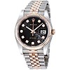 Rolex Datejust Chocolate Dial Ladies Steel and 18K Everose Gold Watch ...