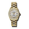 Rolex Lady-Datejust 26 Pink Dial 18K Rose Gold President Automatic ...