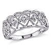 Amour Delmar 1/8 CT TW Braided Diamond Ring in Sterling Silver JMSPV62 ...
