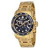 Invicta Pro Diver Chronograph Green Dial 18kt Gold-plated Men's Watch ...