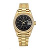 Rolex Pre-owned Datejust Champagne Dial President Bracelet Ladies Watch ...
