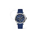 Longines Conquest V.H.P. Perpetual Chronograph Quartz Blue Dial Men's ...