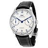 IWC Portofino Automatic Silver Dial Black Leather Men's Watch 3565-01 ...