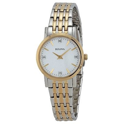 Bulova Precisionist Silver Dial Two Tone Ladies Watch 98M113 98M113 ...