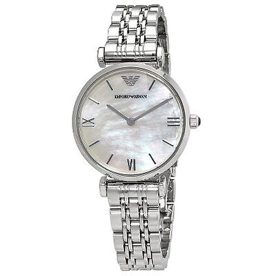 Emporio Armani Classic Mother of Pearl Dial Ladies Watch AR1909 AR1909 ...