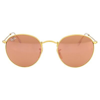 Ray-Ban Ray-Ban Round Polarized Blue Flash Sunglasses RB3447-112-4L-50 ...