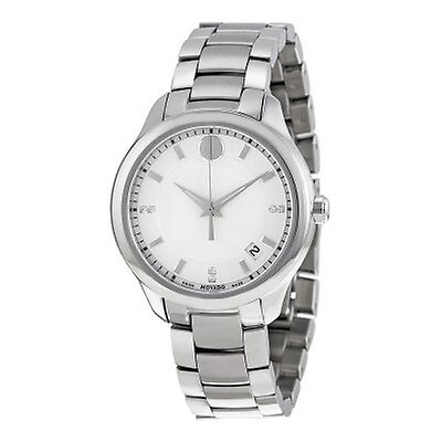 Movado Bold Diamond Silver Dial Stainless Steel Ladies Watch 3600149 ...