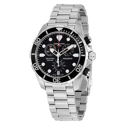Certina DS Eagle Chronograph GMT Black Rubber Men's Watch ...