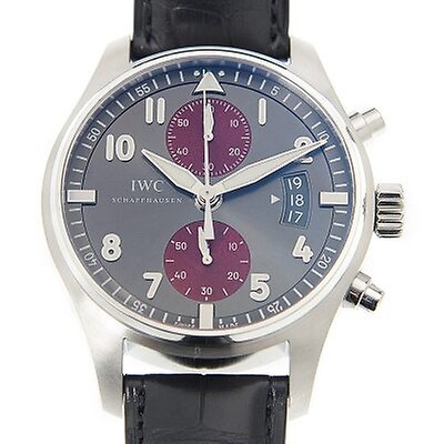 IWC Pilot Silver Plated Dial Automatic Unisex Watch IW324003 IW324003 ...
