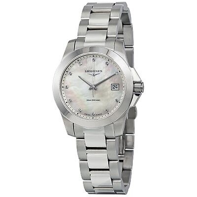 Longines Dolcevita Silver Dial Stainless Steel Ladies Watch L57554716 ...