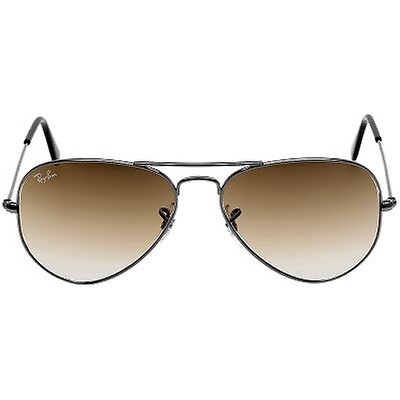 Ray-Ban Polarized Blue Gradient Aviator Sunglasses RB3689 004/S2 62 ...