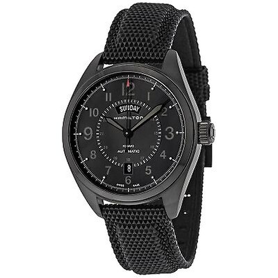 Hamilton Khaki Pilot Automatic Black Dial Men's Watch H64715535 ...
