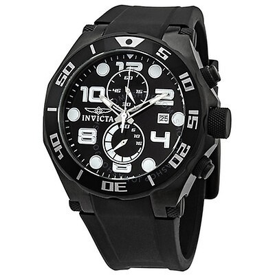 Invicta Aviator Chronograph Quartz Black Dial Men's Watch 30732 30732 ...