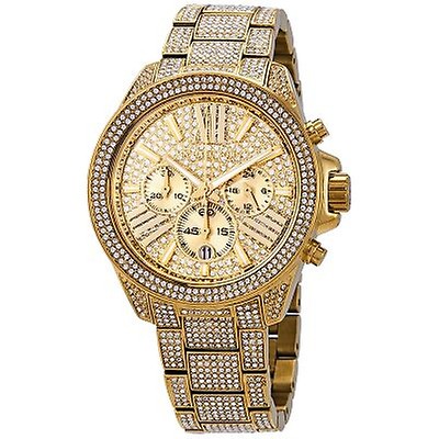 Michael Kors Chronograph Crystal Pave Dial Ladies Watch MK6317 MK6317 ...