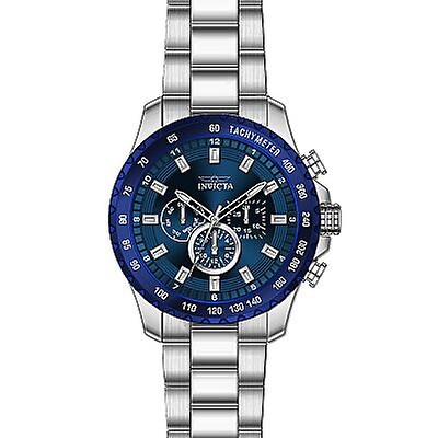 Invicta Speedway Chronograph Blue Dial Stainless Steel Men's Watch ...