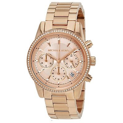 Michael Kors Camille Quartz Crystal Gunmetal Dial Ladies Watch MK6983 ...