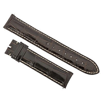Hadley Roma 24 MM Shiny Black Alligator Leather Strap 24AAT01M 24AAT01M ...