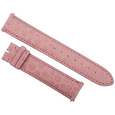 Hadley Roma Shiny Pink Lizard Leather Strap 19LIZ48M - Watch Bands ...
