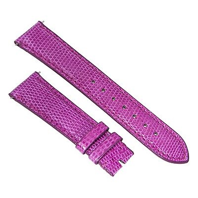 Hadley Roma Shiny Pink Lizard Leather Strap 19LIZ48M - Watch Bands ...