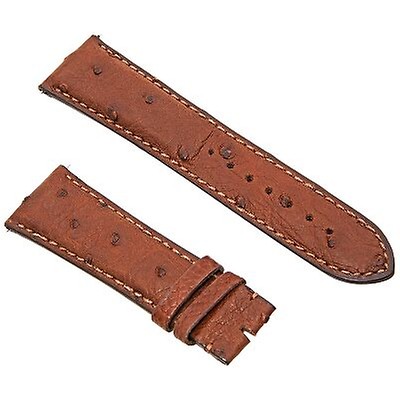 Hadley Roma 24 MM Matte Brown Alligator Leather Strap 24ABR02M - Watch ...