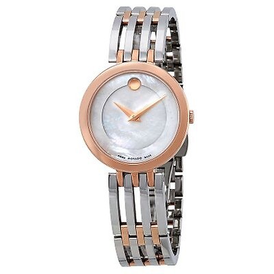 Movado Museum Classic Quartz Diamond White Mother of Pearl Dial Ladies ...