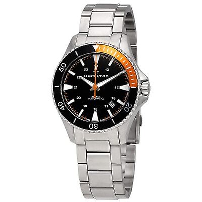 Hamilton Khaki Navy Scuba Automatic Black Dial Batman Bezel Men's Watch ...