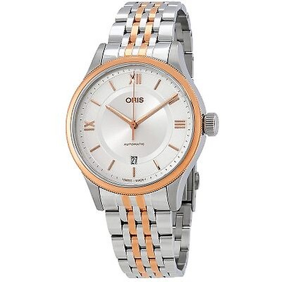 Oris TT1 Day Date Black Dial Stainless Steel Automatic Men's Watch 735 ...