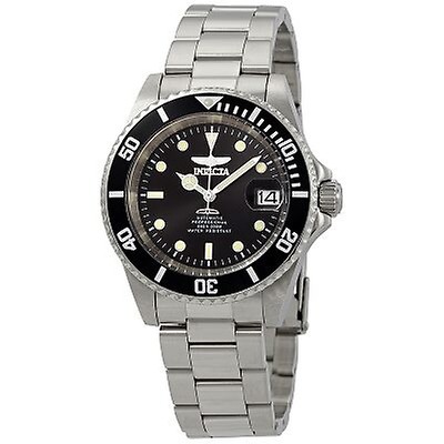 Invicta Pro Diver Automatic Steel Black Rubber Men's Watch 9110 9110 ...