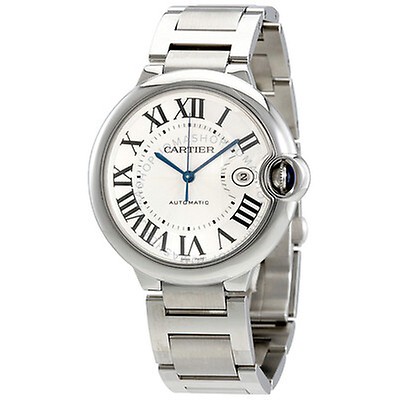 Cartier Ballon Bleu de Cartier Silver Opaline Dial Automatic Men's ...