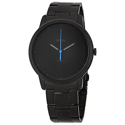 Fossil Minimalist Black Dial Brown Leather Men's Watch FS5305 FS5305 ...