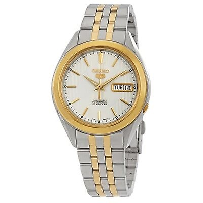 Seiko 5 Automatic White Dial Two-tone Ladies Watch SYMD90 SYMD90 ...