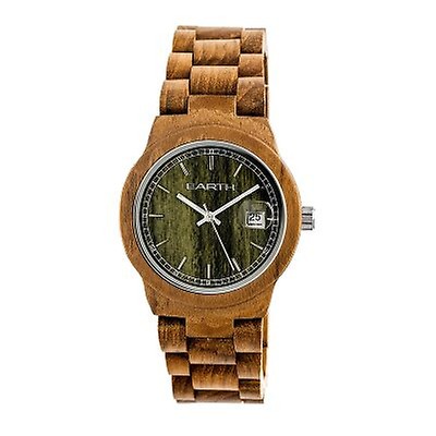 Earth Eco-Friendly Dark Brown Wood Raywood Watch EW1702 EW1702 ...