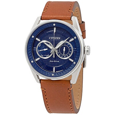 Citizen AR Blue Dial Blue Polyurethane Eco-Drive Men's Watch AW1158-05L ...