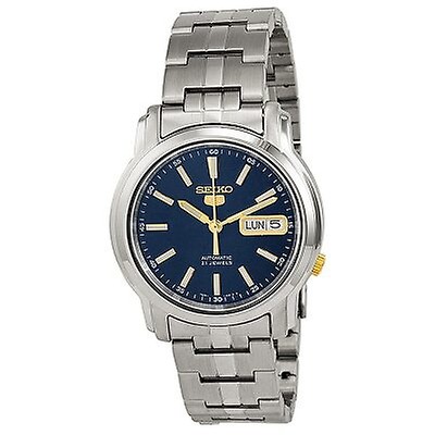 Seiko Recraft Automatic Green Dial Stainless Steel Men's Watch SNKM97 ...