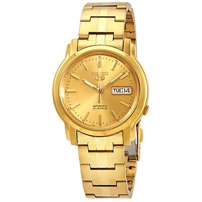 Seiko Series 5 Automatic Gold Dial Men's Watch SNK366 SNK366 - Seiko ...