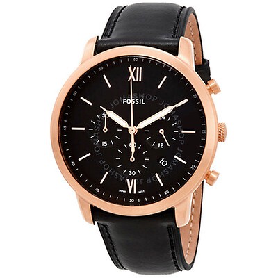 Fossil Nate Chronograph Beige Dial Navy Blue Leather Men's Watch JR1480 ...