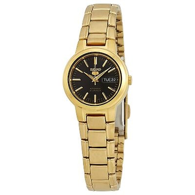 Seiko 5 Automatic Brown Dial Stainless Steel Ladies Watch SYMK25 SYMK25 ...